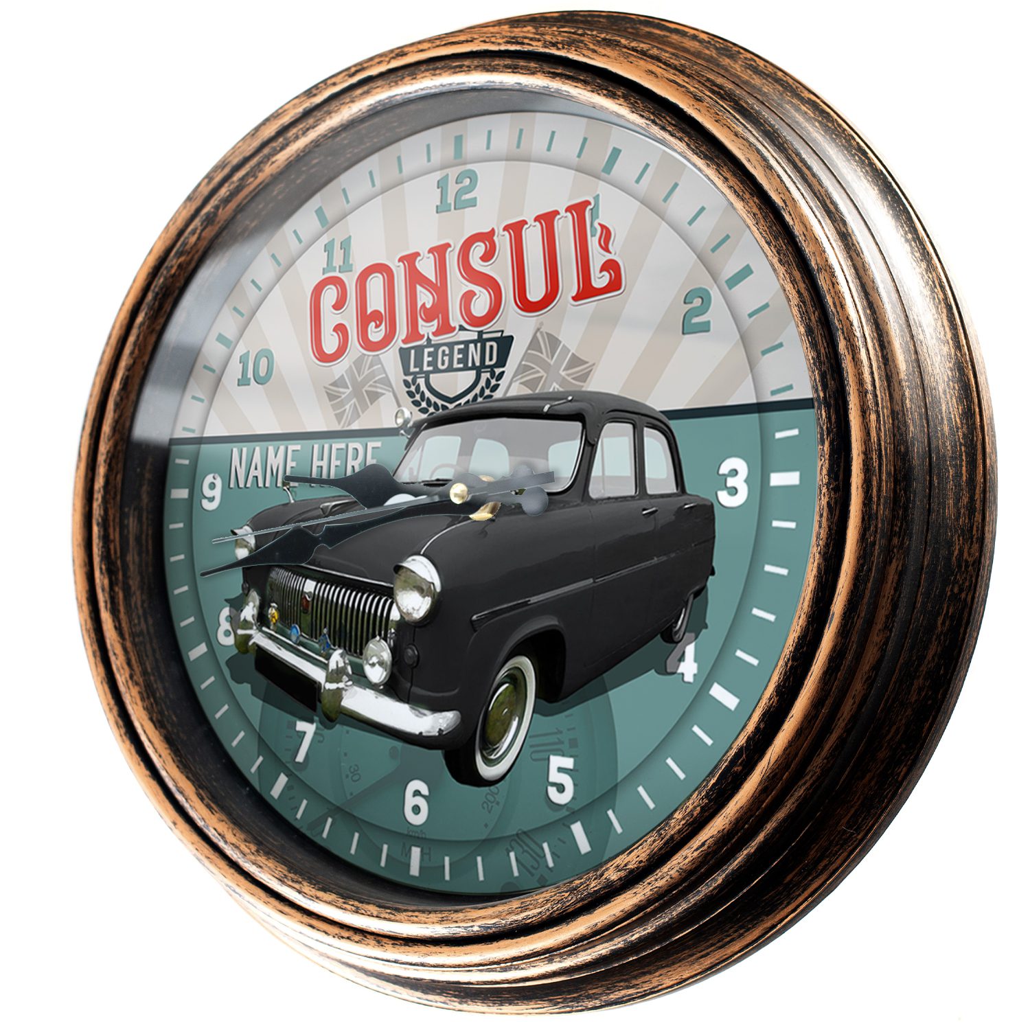 Personalised Ford Consul MK1 Classic Car Clock VCC06 - Personalised Gift