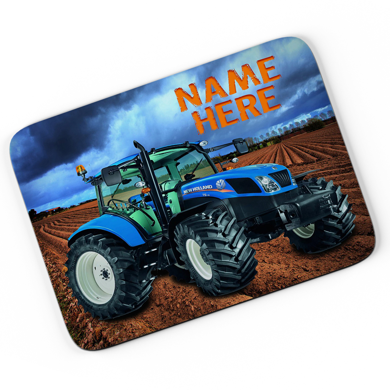 Personalised New Holland Tractor Mouse Mat Farmer NST001 - Personalised ...