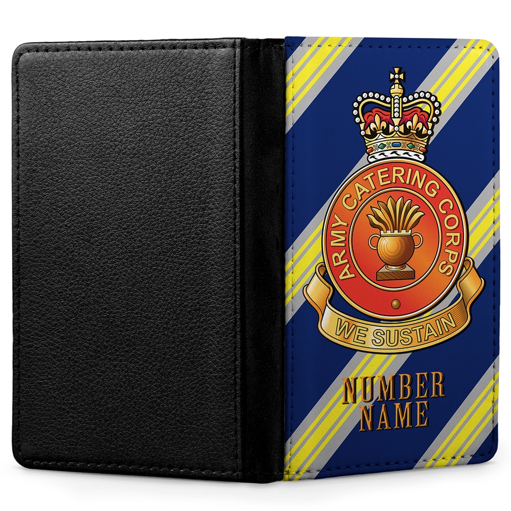 Personalised Army Catering Corps Military Passport Case TR64 ...