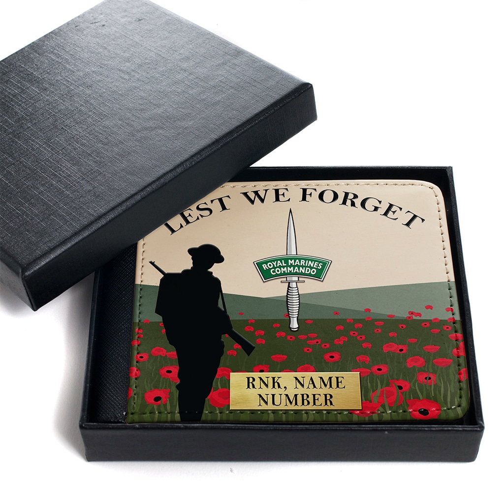 Personalised Royal Marines Commando Military Wallet VPW73 ...